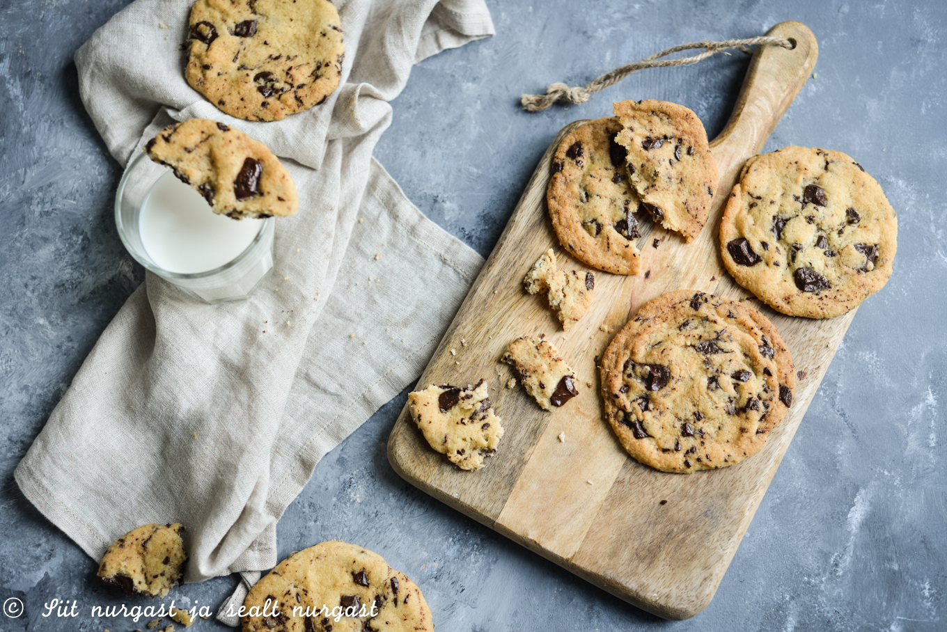 Kõige paremad šokolaaditükkidega küpsised